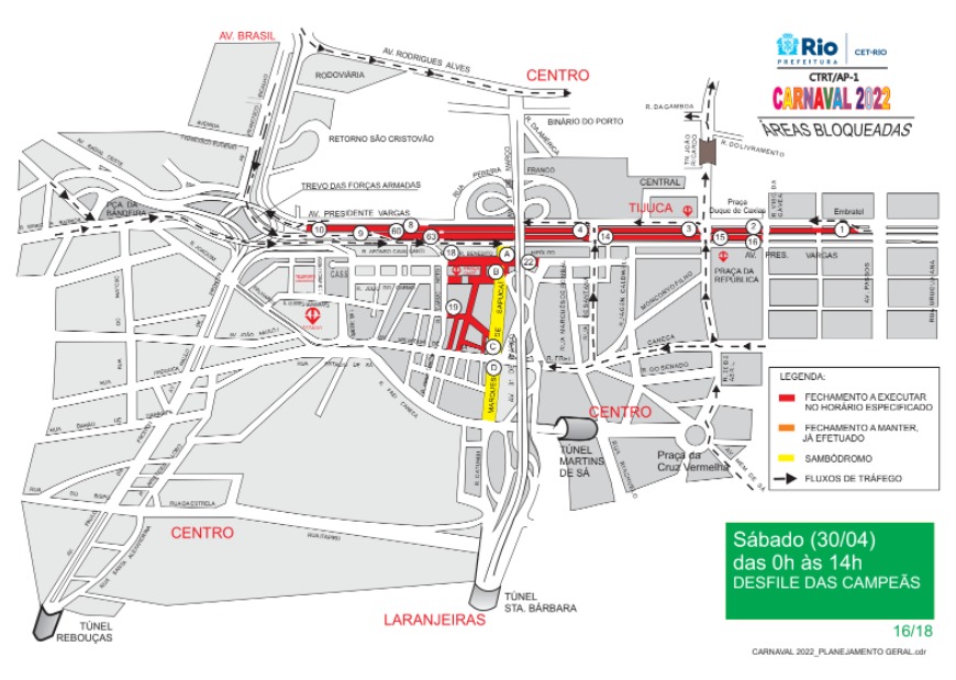 CET-Rio monta esquema especial de trânsito para o Desfile das Campeãs ...