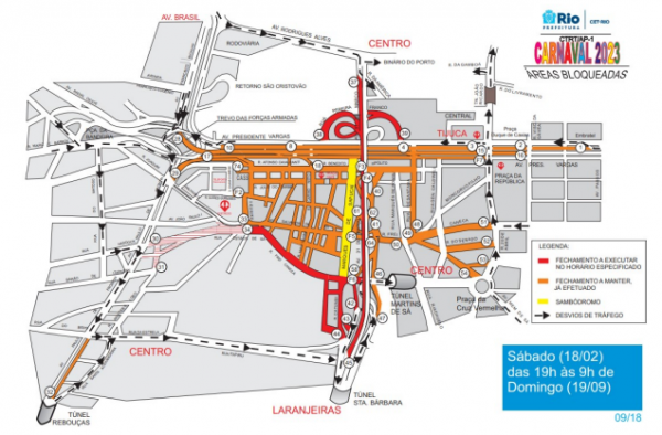 Carnaval 2023: confira o esquema de trânsito montado pela CET-Rio para ...