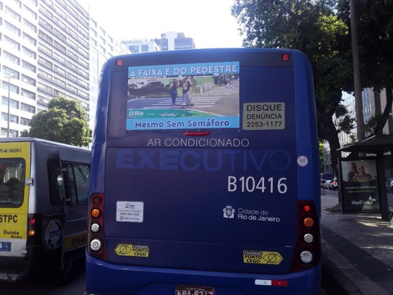 Cet Rio Lança Campanha Nos ônibus Sobre Respeito Pelas Faixas De