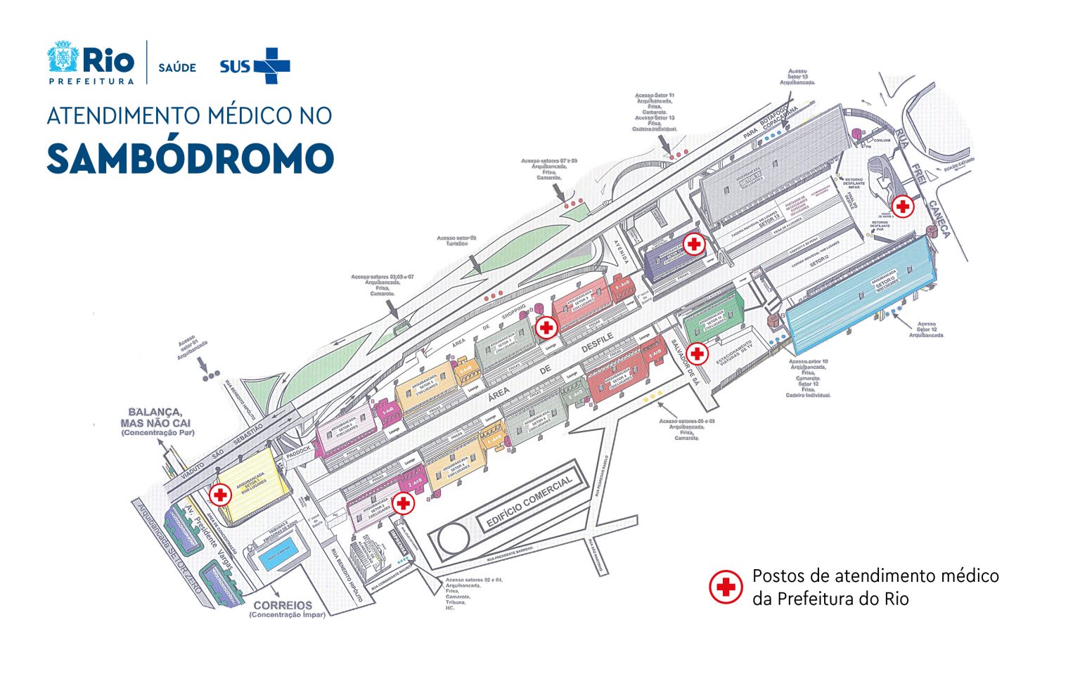 Sambódromo tem seis postos médicos para os desfiles - Prefeitura da ...