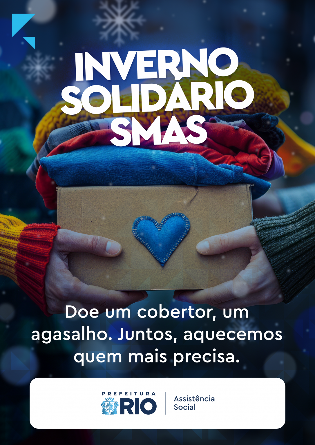 Campanha Inverno Solidário arrecada agasalhos e cobertores. Saiba como participar - Prefeitura ...